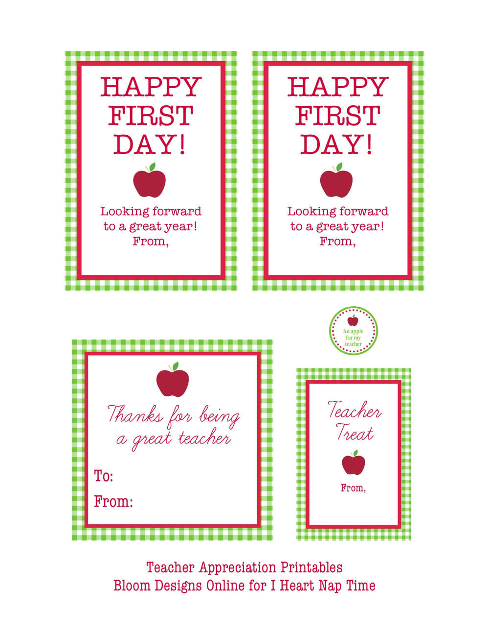 The Heckman Family 1st Day Of School Teacher Gifts The Heckman Family 1st Day Of School Teacher Gifts