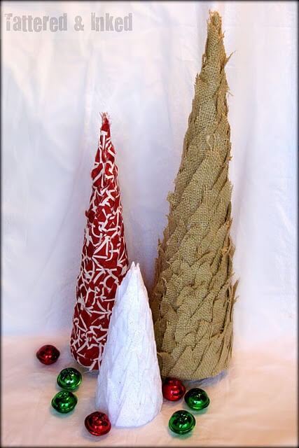 DIY Fabric Trees - Pictured {TUTORIAL}