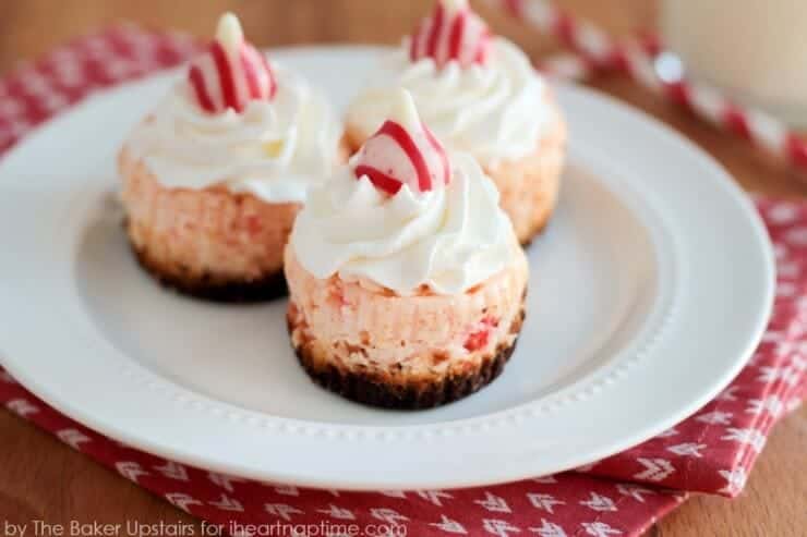 Mini Peppermint Cheesecakes - I Heart Naptime
