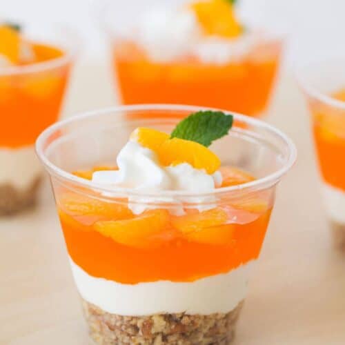 No-Bake Mandarin Orange Pretzel Parfait - I Heart Naptime