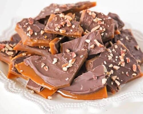 The EASIEST Homemade Toffee Recipe - I Heart Naptime