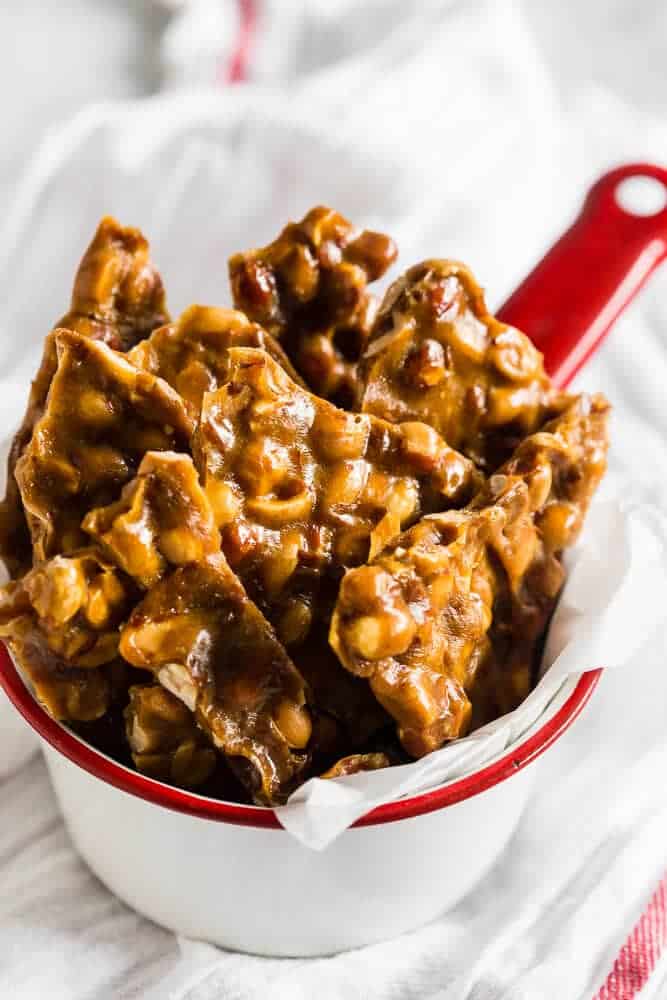 Maple Peanut Brittle (only 25 minutes!) - I Heart Naptime