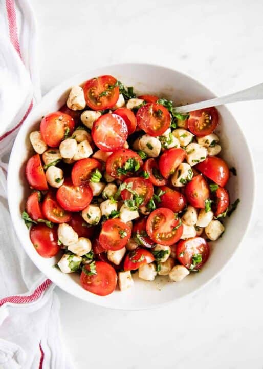 EASY Caprese Salad (10 minutes prep!) - I Heart Naptime