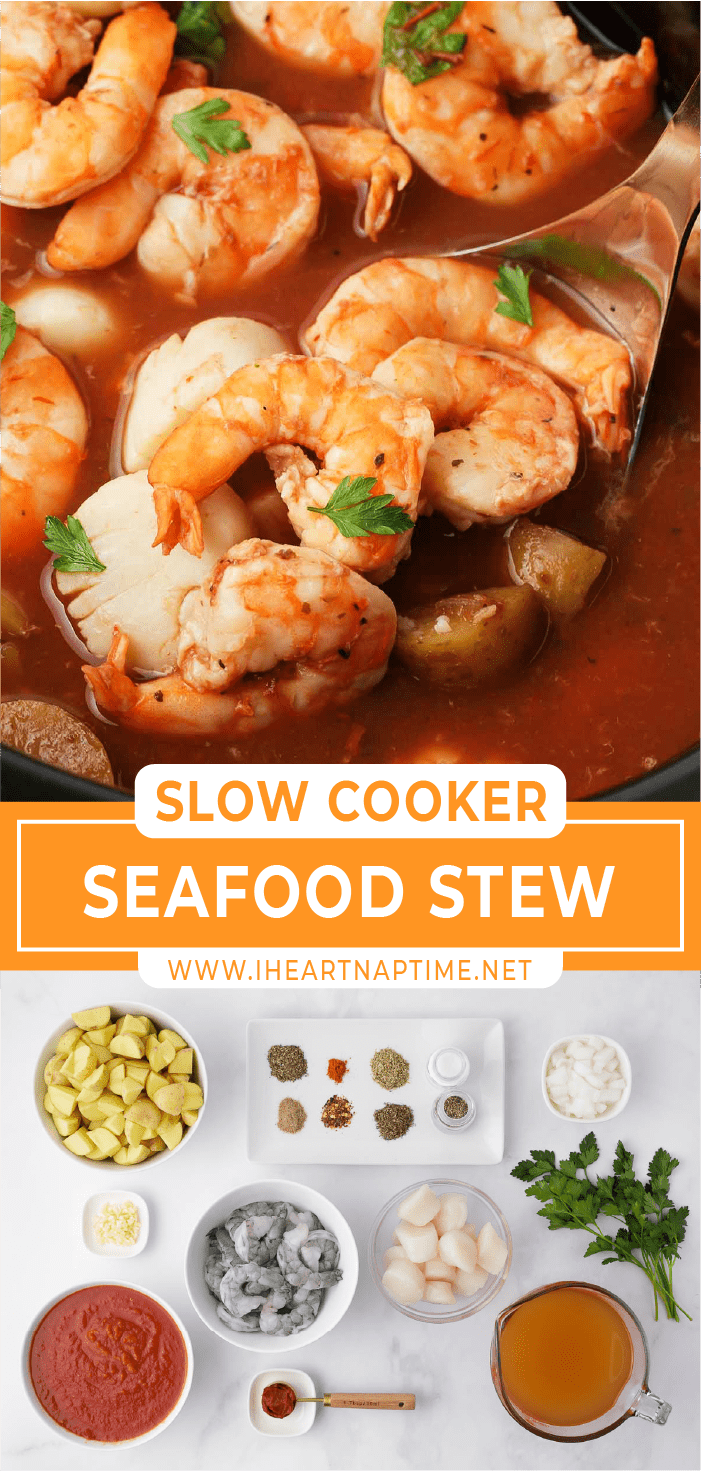 Slow Cooker Seafood Stew Recipe - I Heart Naptime