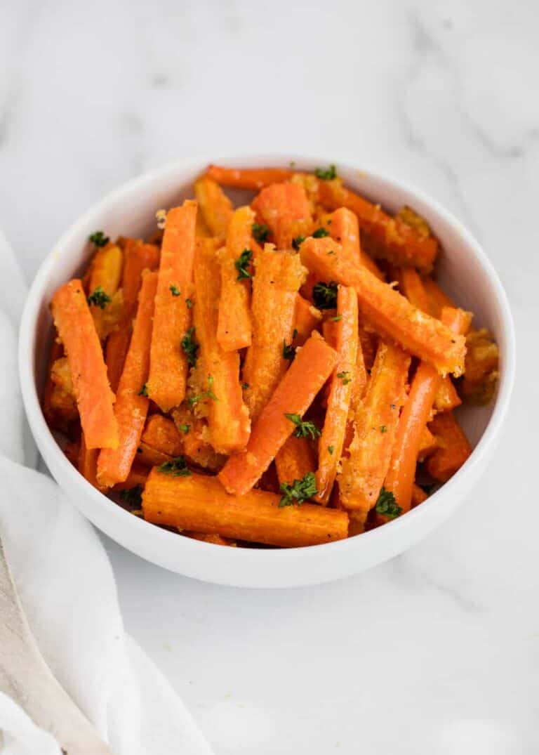 EASY Parmesan Roasted Carrots - I Heart Naptime