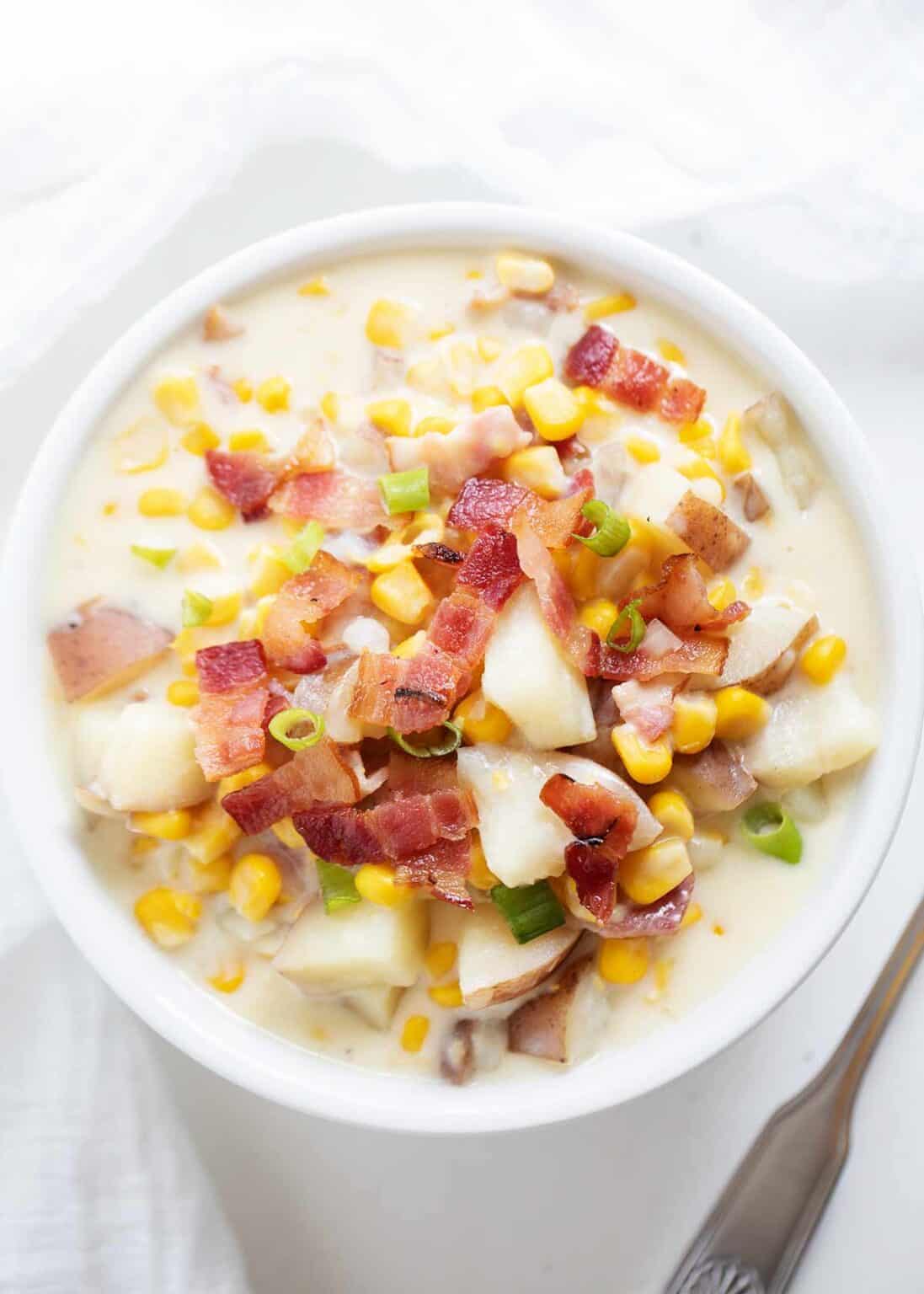 Easy Corn Chowder Recipe - I Heart Naptime