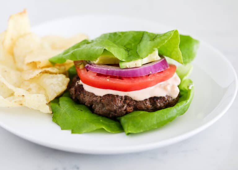 Lettuce Wrap Burger - I Heart Naptime