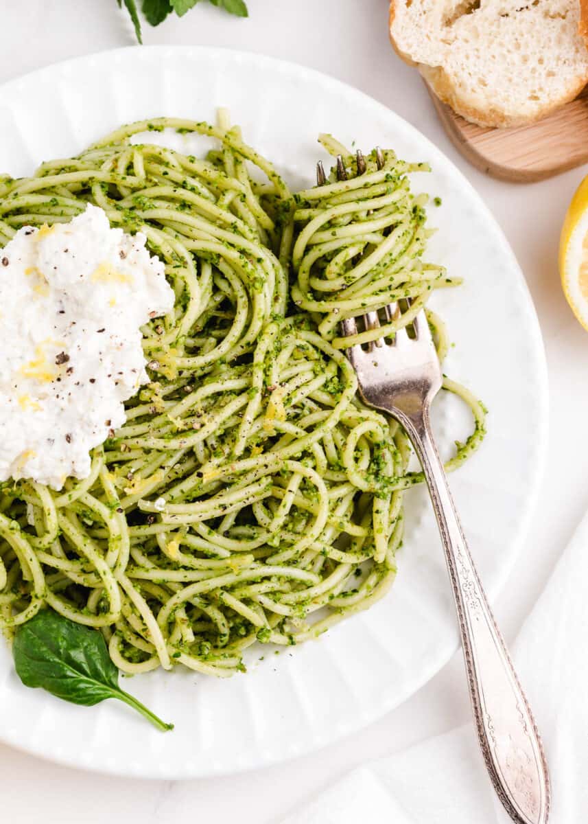 Spaghetti Pesto - I Heart Naptime
