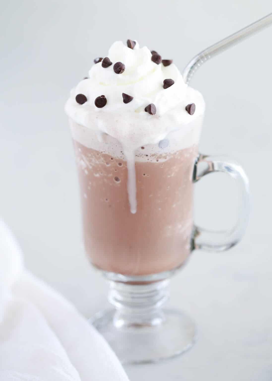 Frozen Hot Chocolate Recipe - I Heart Naptime
