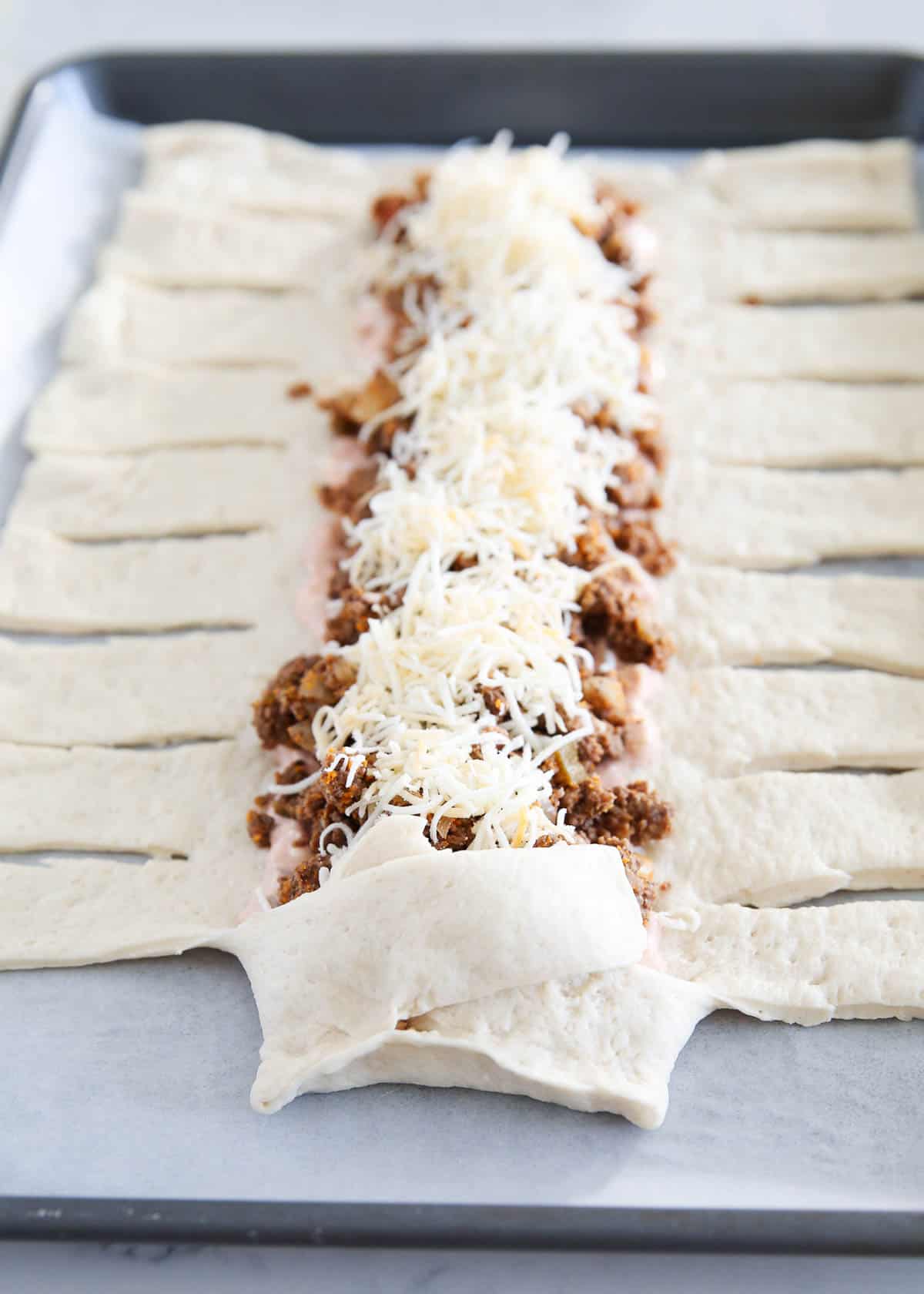 EASY Mexican Taco Braid - I Heart Naptime
