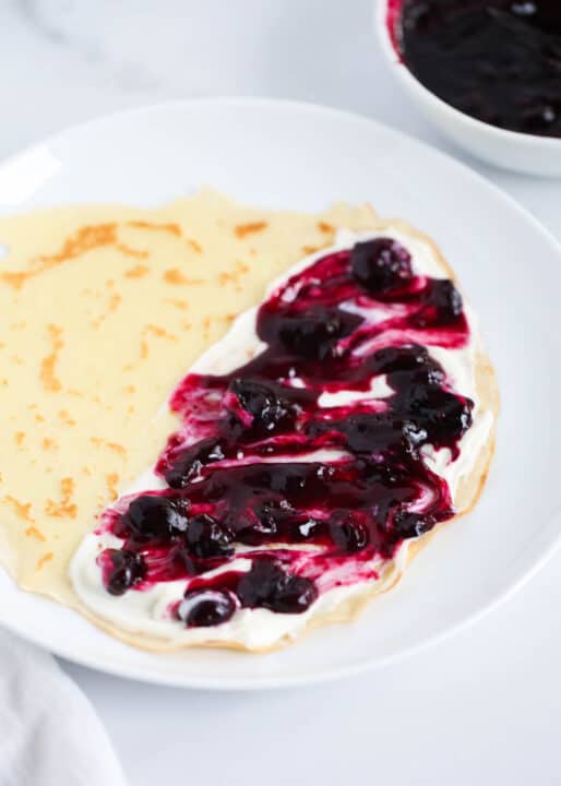 Fresh Blueberry Crepes - I Heart Naptime
