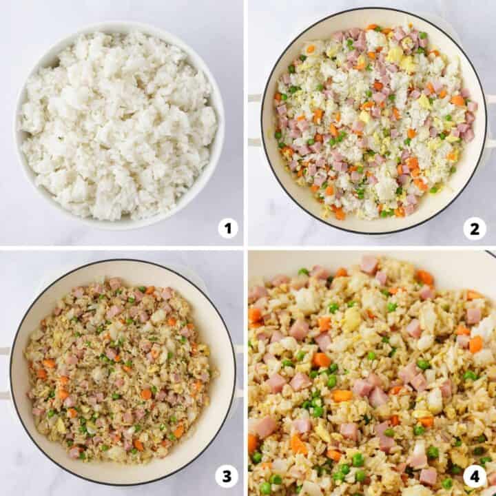 Easy Ham Fried Rice - I Heart Naptime