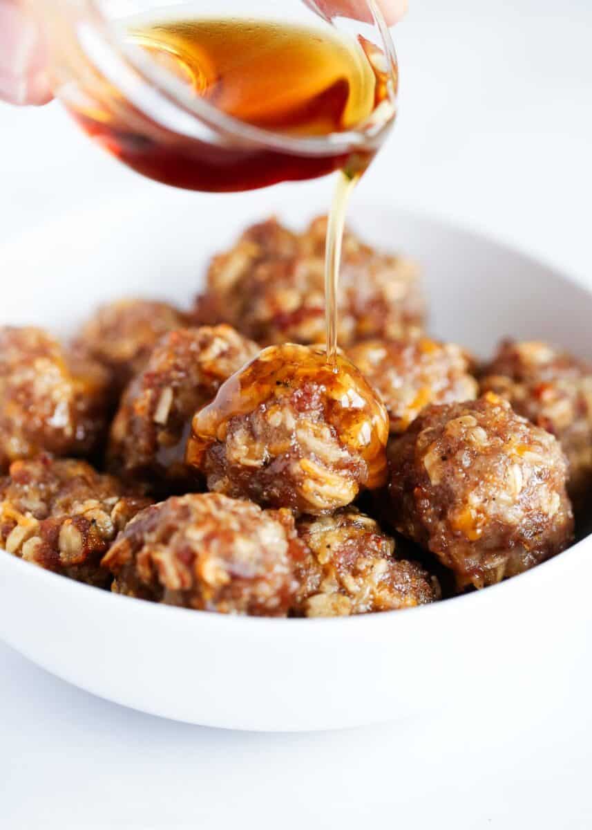 Easy Breakfast Meatballs - I Heart Naptime