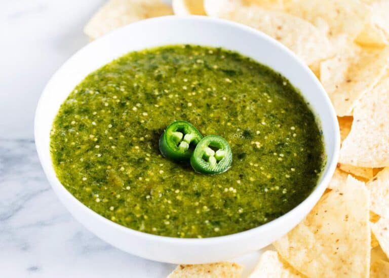 Tomatillo Salsa Verde Recipe - I Heart Naptime