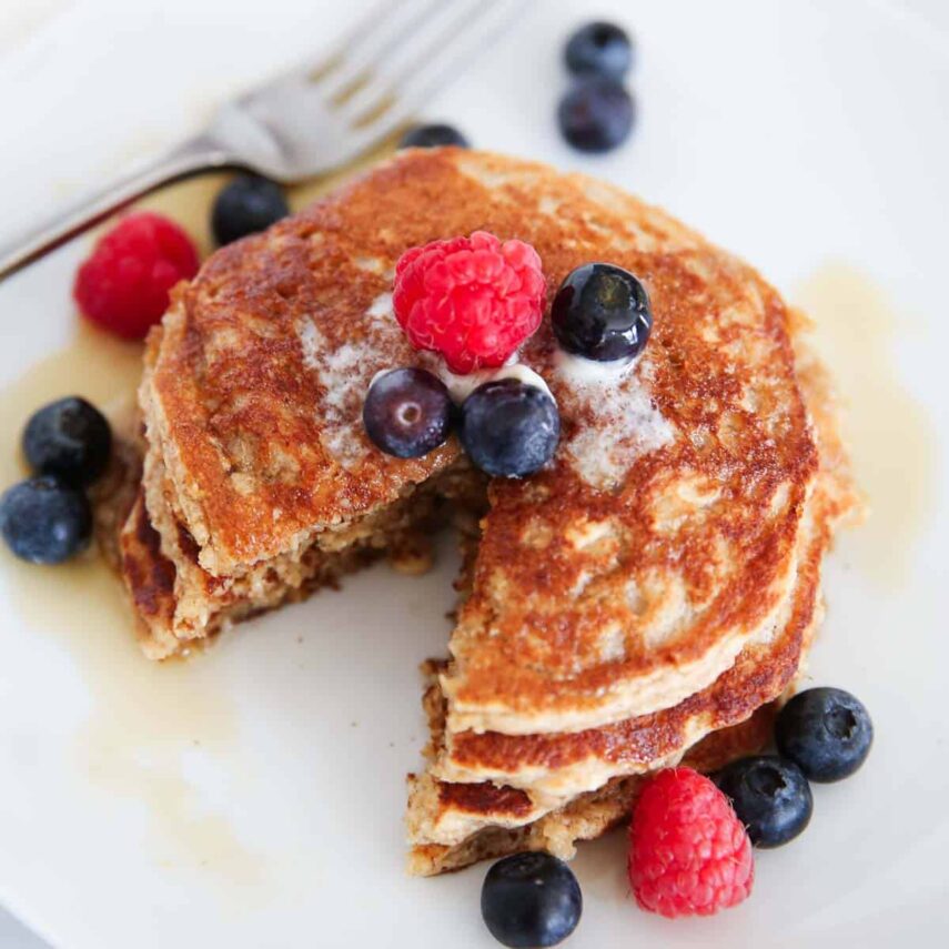 Fluffy Homemade Pancakes - I Heart Naptime