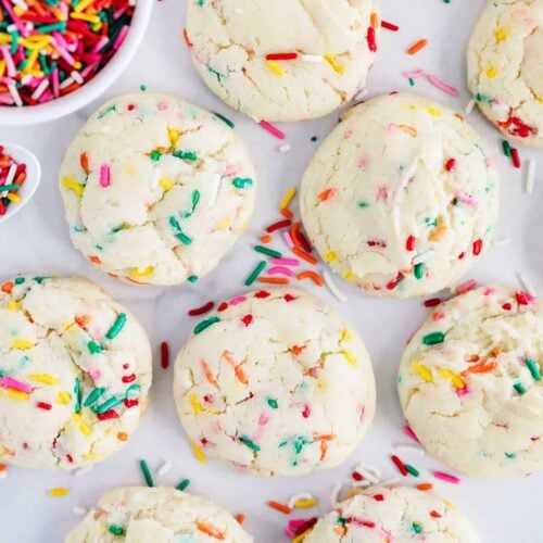 3-Ingredient Funfetti Cake Mix Cookies - I Heart Naptime