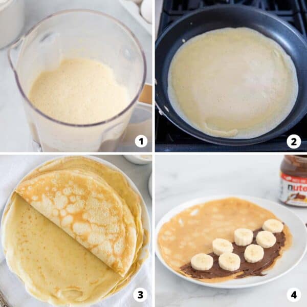 EASY Nutella Crepes (made in the blender!) - I Heart Naptime