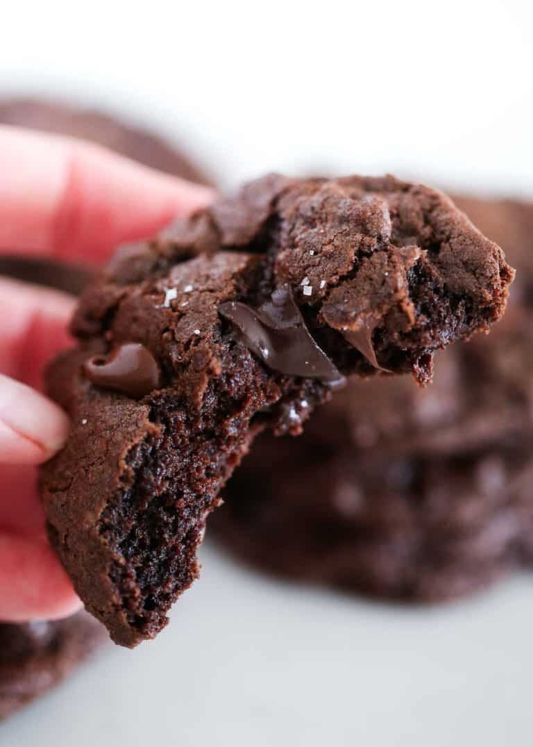 Chewy Double Chocolate Chip Cookies - I Heart Naptime