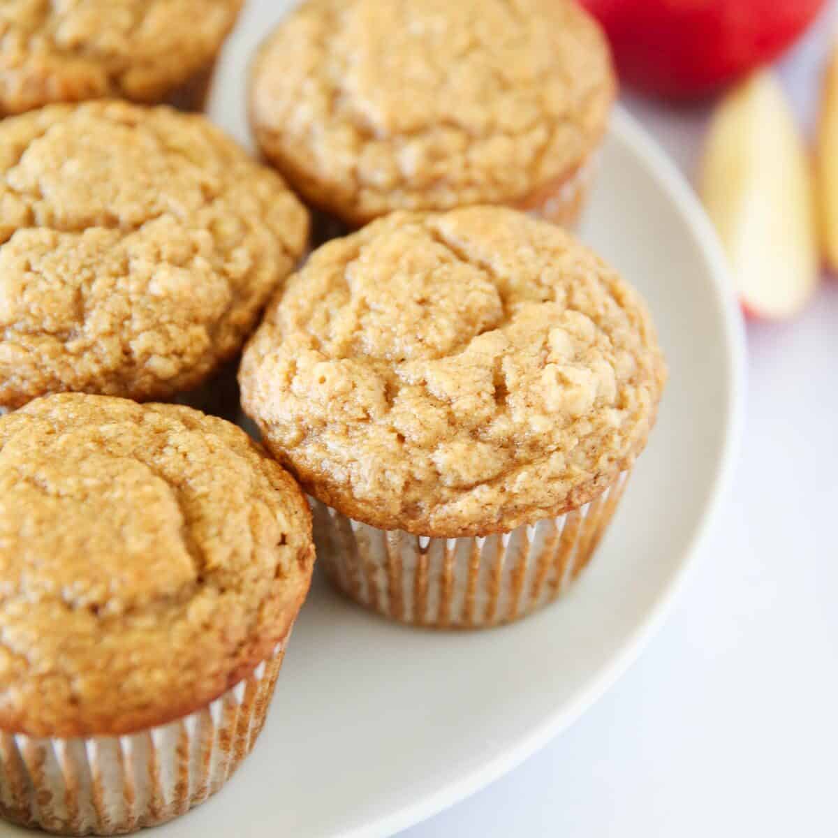 Easy Applesauce Muffins - I Heart Naptime