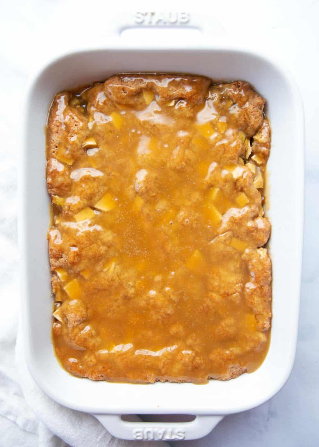 Easy Apple Cake with Buttery Caramel Glaze - I Heart Naptime