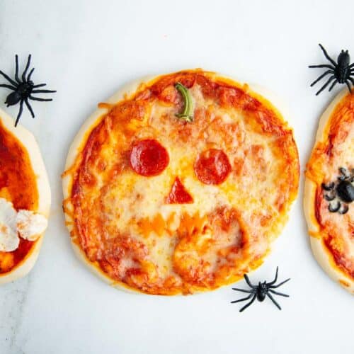Halloween Pizzas Recipe - I Heart Naptime