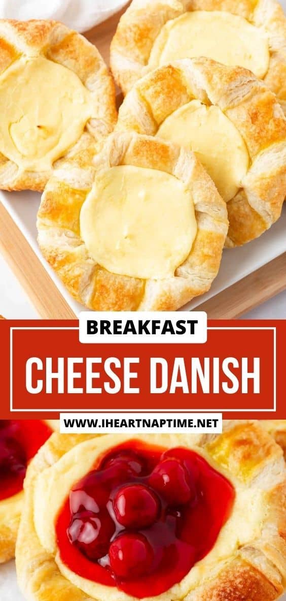 Easy Cheese Danish with Puff Pastry - I Heart Naptime