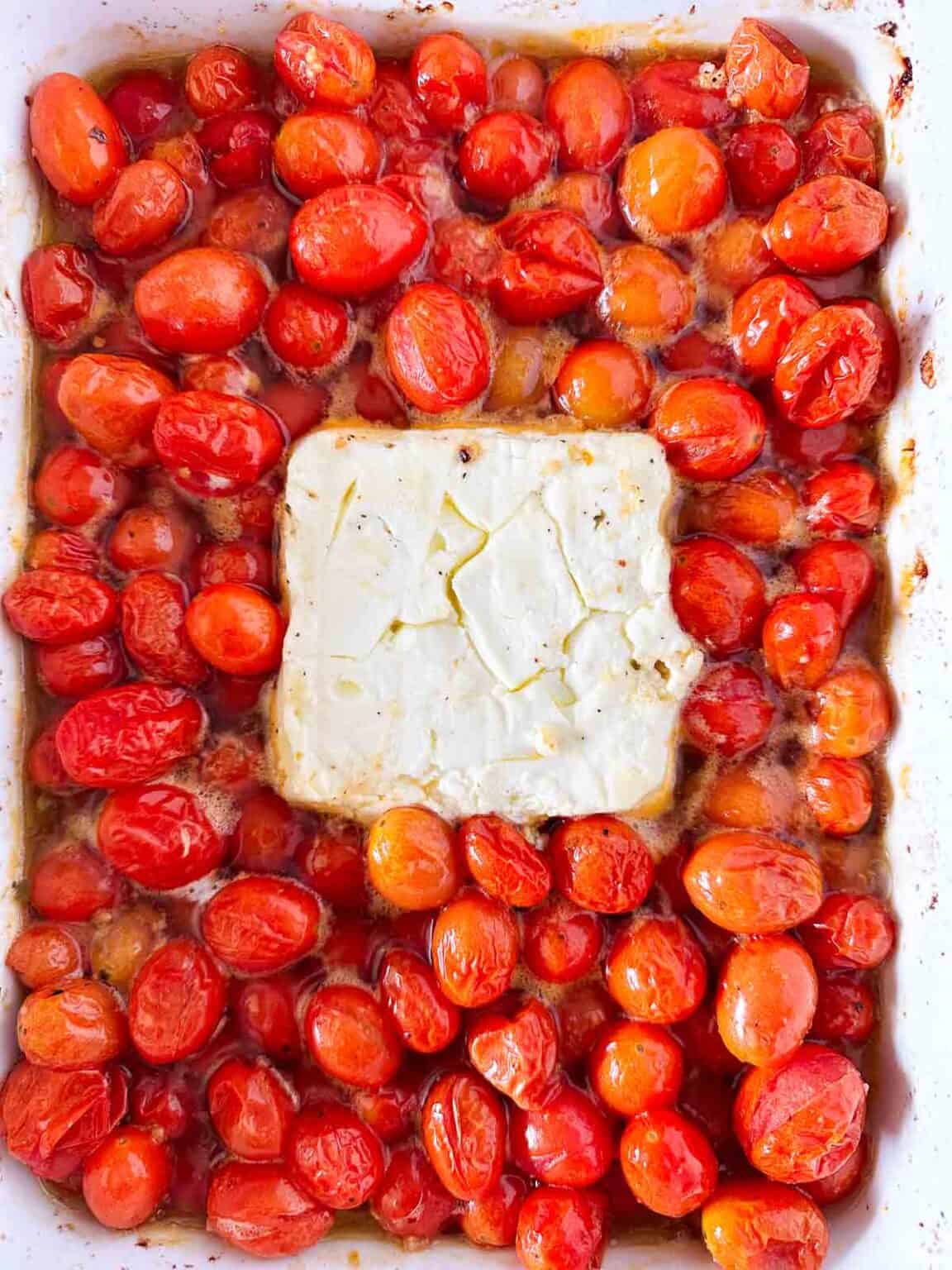 Baked Tomato and Feta Pasta - I Heart Naptime