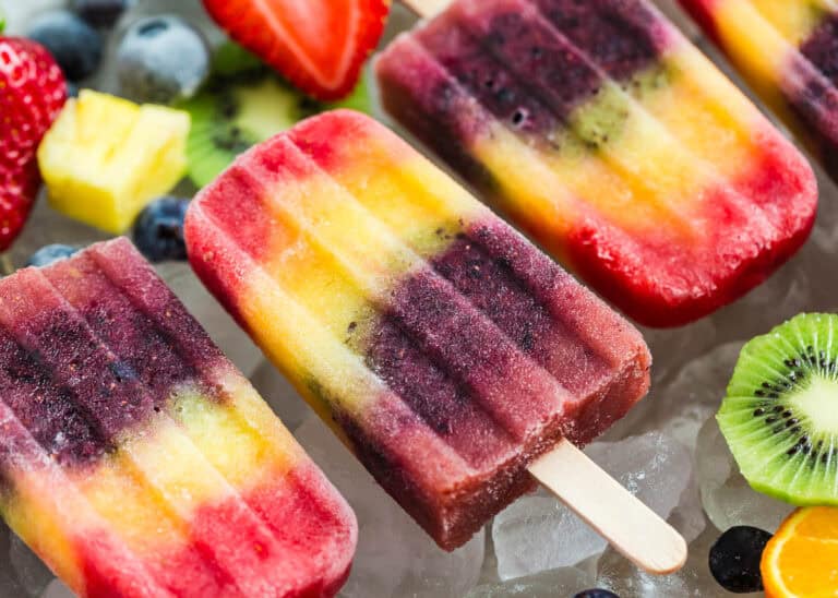 Rainbow Popsicles - I Heart Naptime