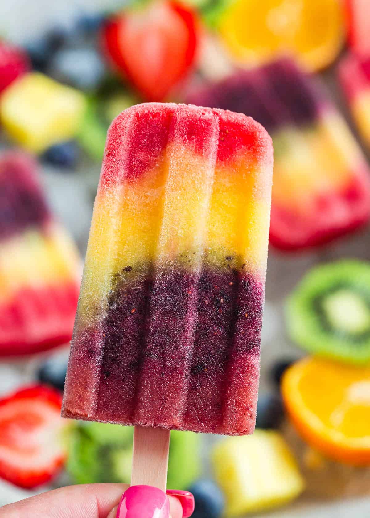 Rainbow Popsicles - I Heart Naptime
