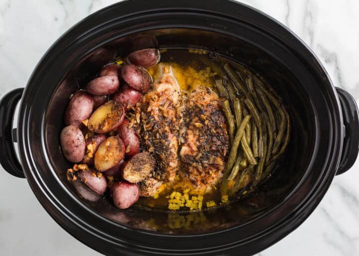 Crockpot Chicken Potatoes and Green Beans - I Heart Naptime