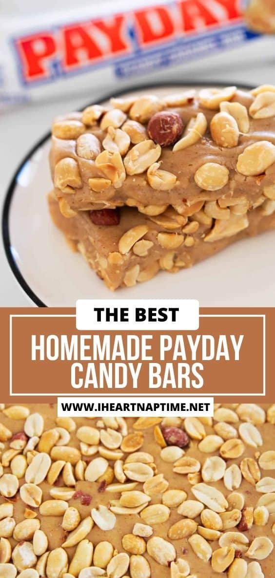 Homemade PayDay Candy Bars - I Heart Naptime