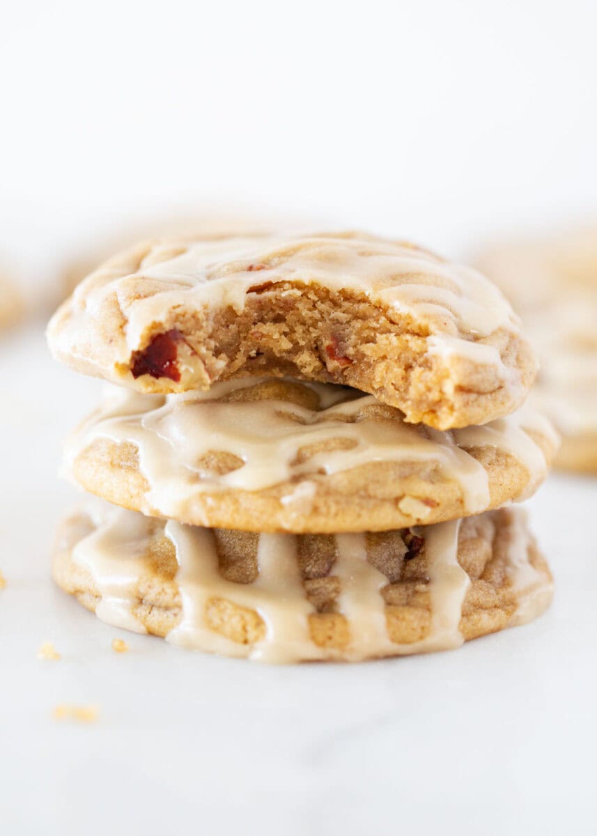 Maple Cookies with Maple Glaze - I Heart Naptime
