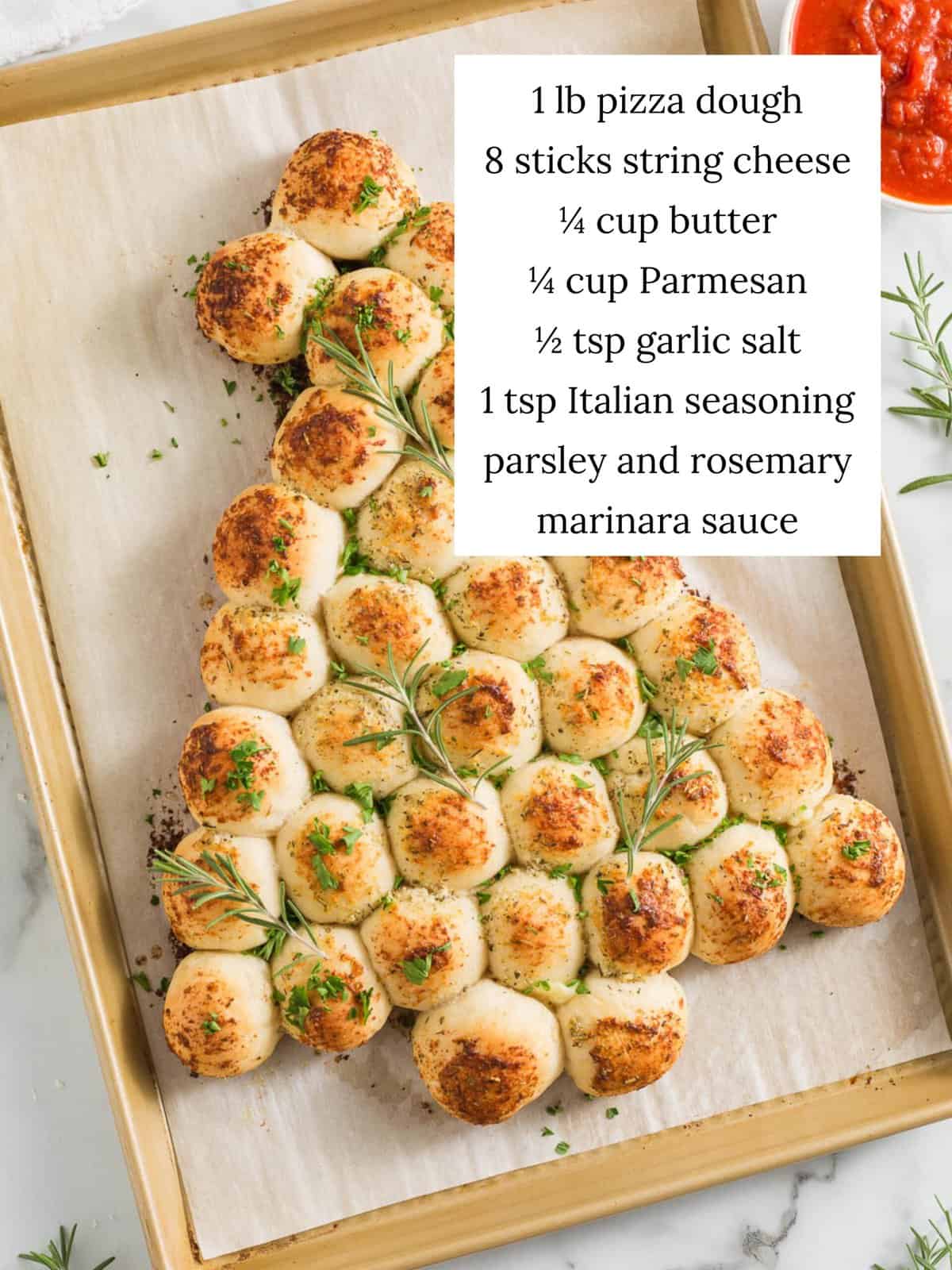 Christmas Tree Pull Apart Bread - I Heart Naptime