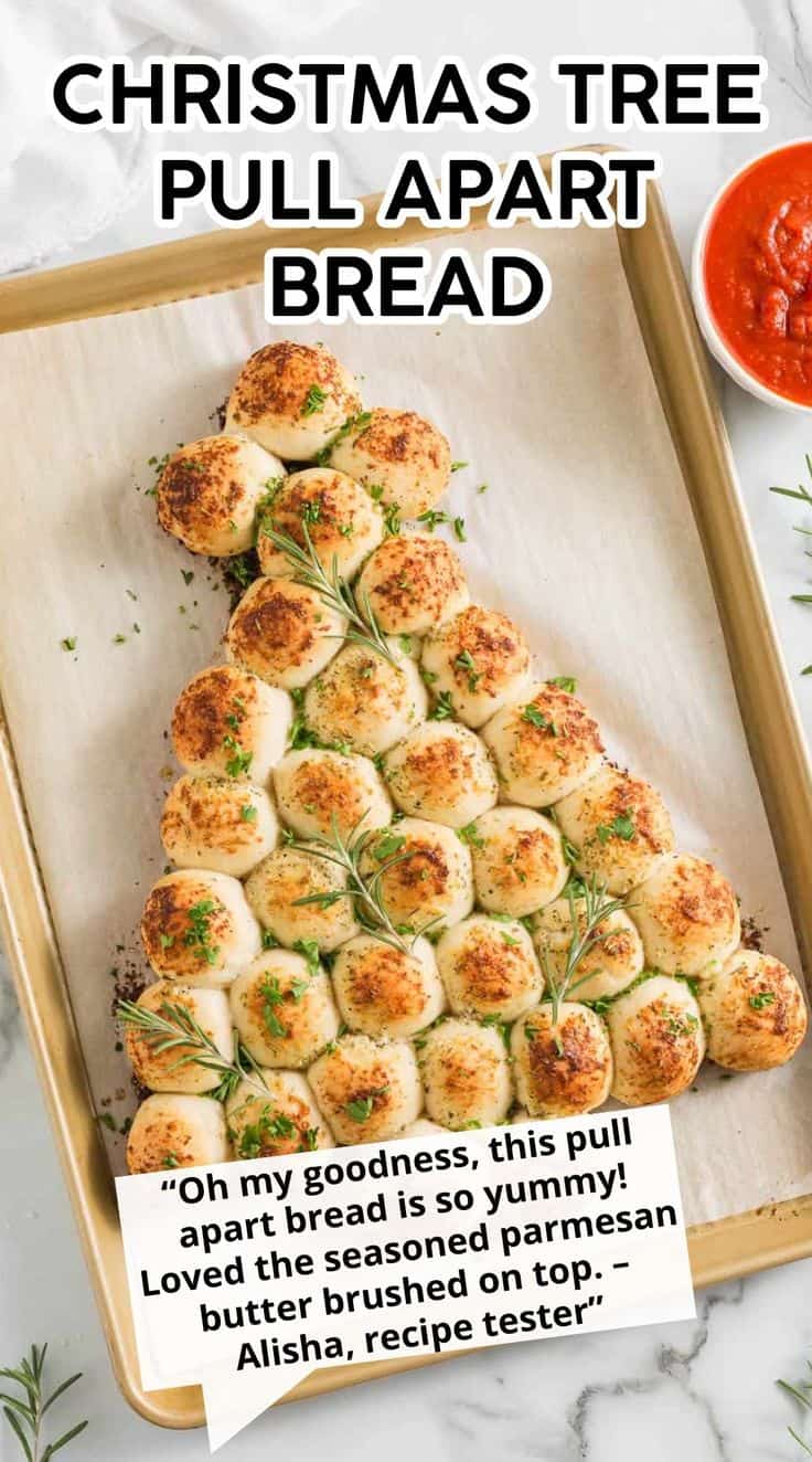 Christmas Tree Pull Apart Bread - I Heart Naptime
