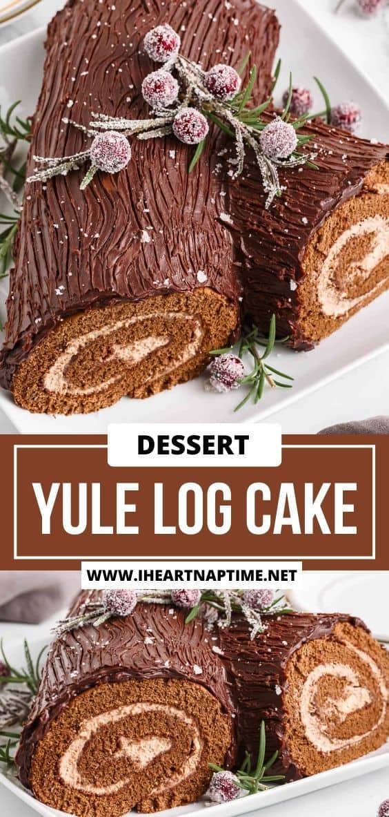 Yule Log Cake (Bûche de Noël) - I Heart Naptime