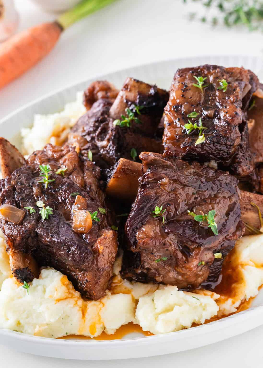 Red Wine Braised Beef Short Ribs - I Heart Naptime