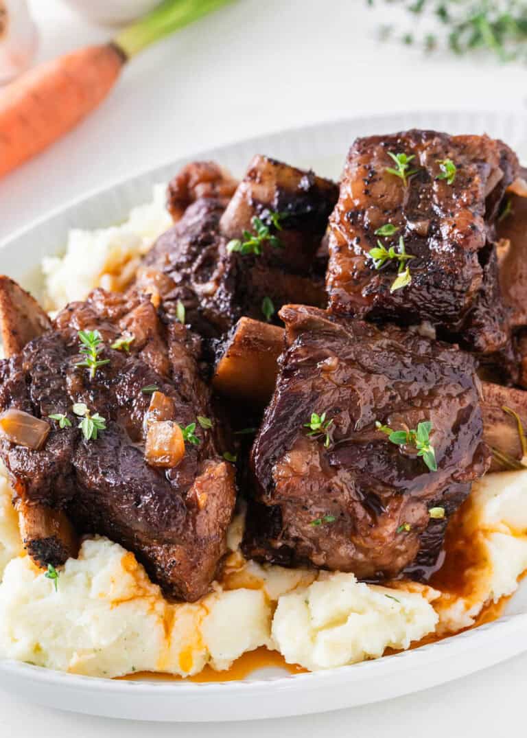 Red Wine Braised Beef Short Ribs - I Heart Naptime