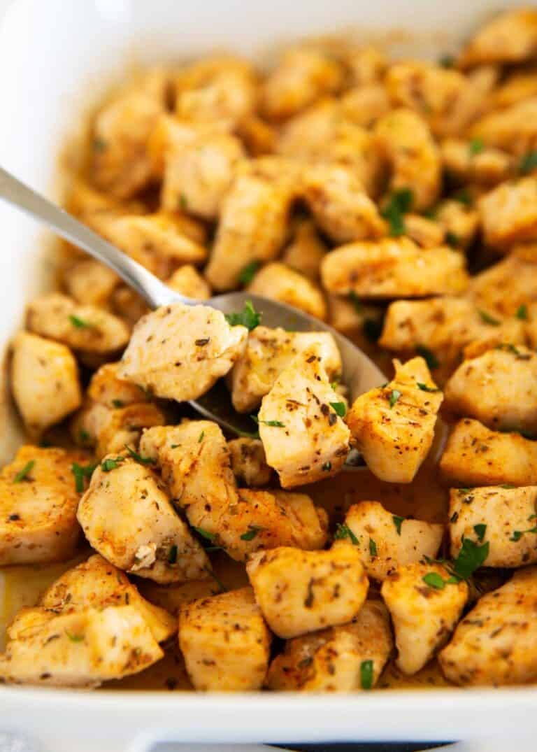 Oven Baked Chicken Bites - I Heart Naptime