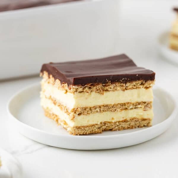 Eclair Cake with Chocolate Ganache - I Heart Naptime
