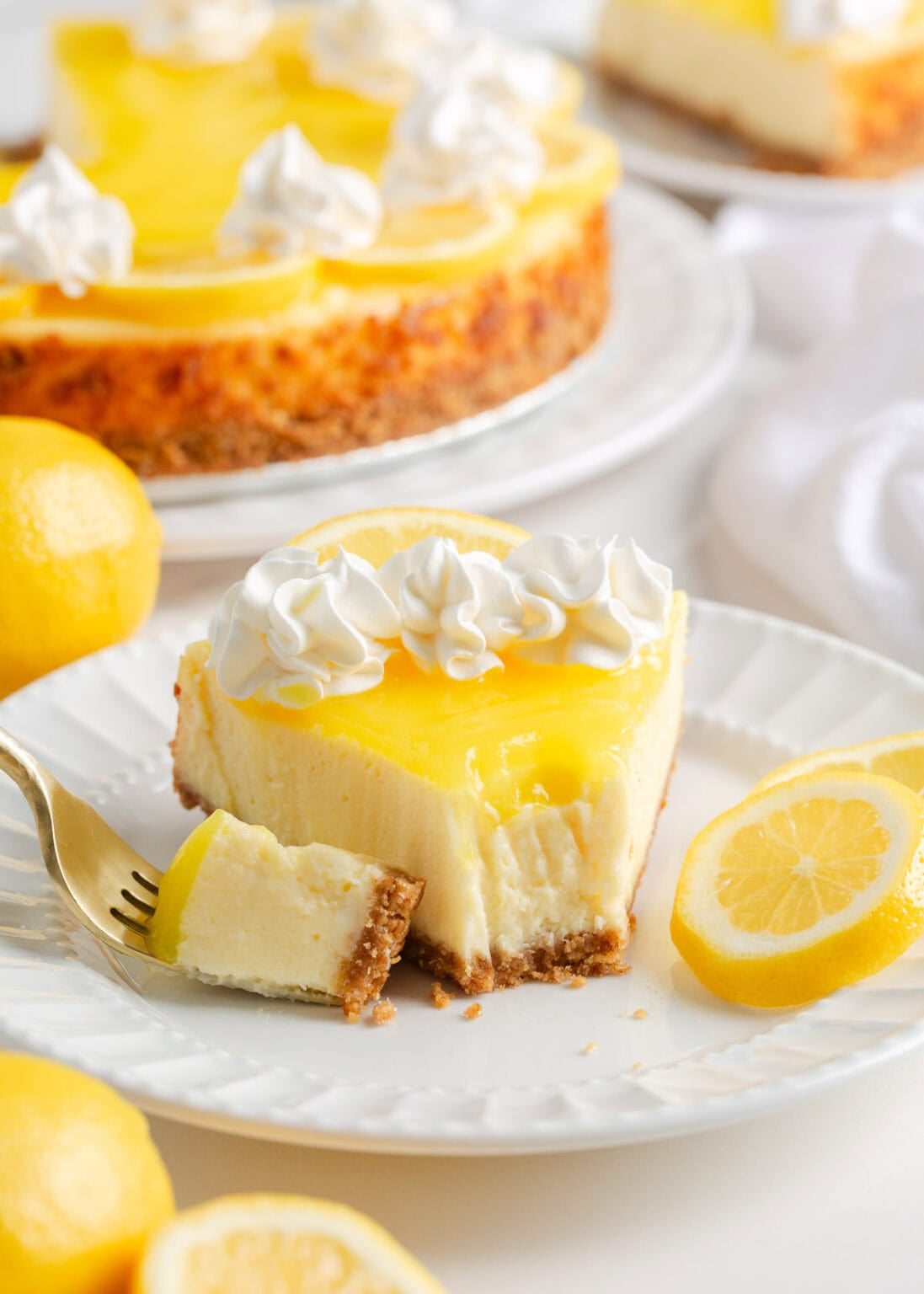 Baked Lemon Cheesecake - I Heart Naptime