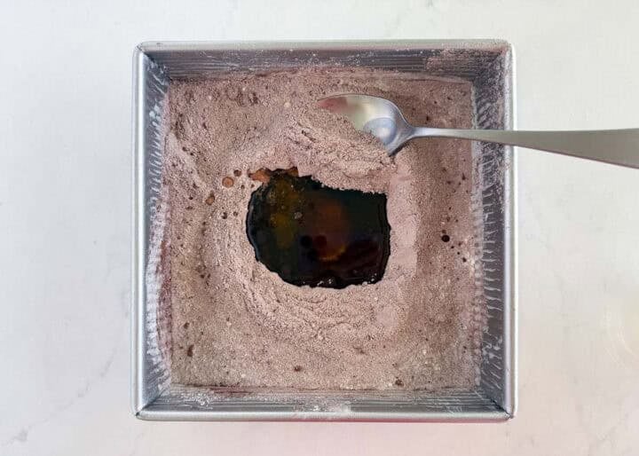 Chocolate Crazy Cake (Wacky Cake) - I Heart Naptime