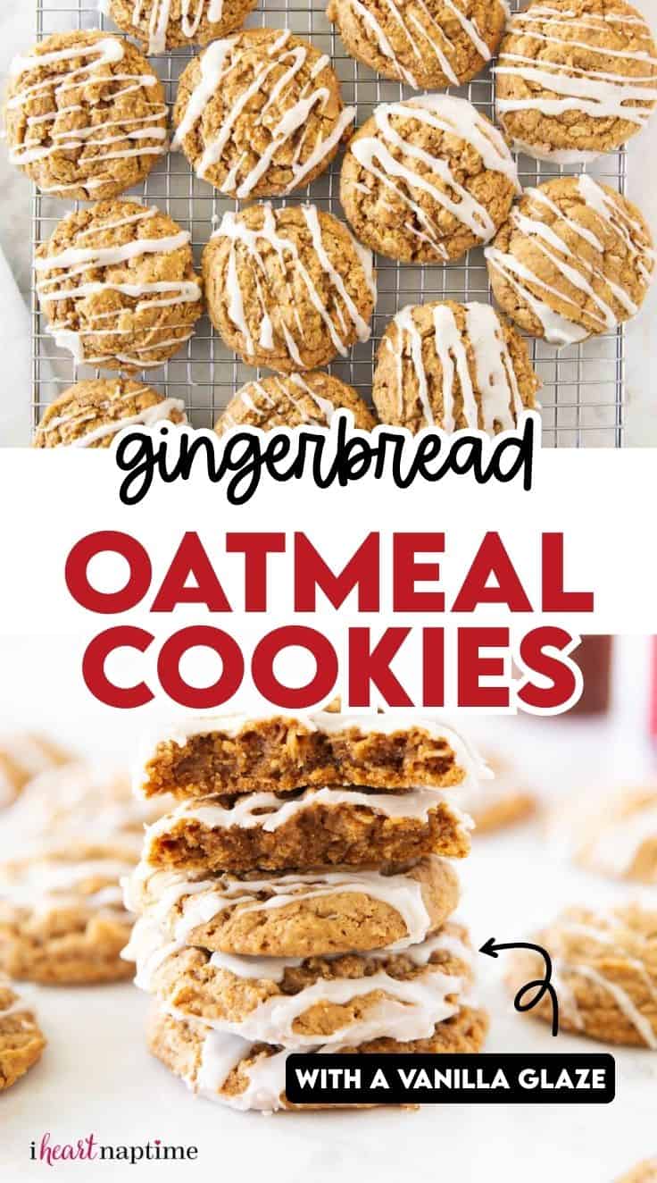 Gingerbread Oatmeal Cookies - I Heart Naptime