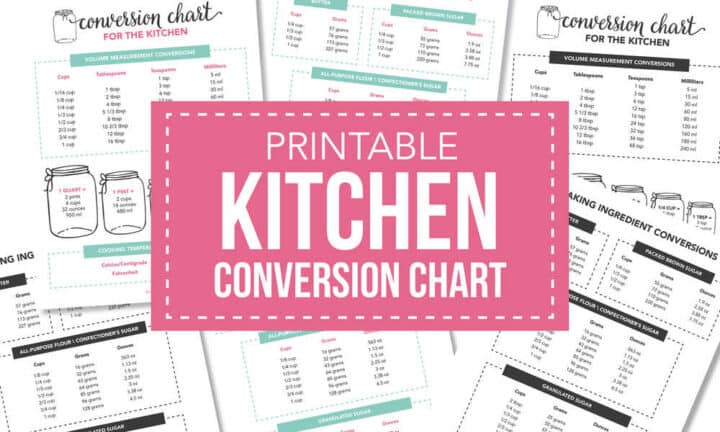 FREE Printable Kitchen Conversion Chart - I Heart Naptime