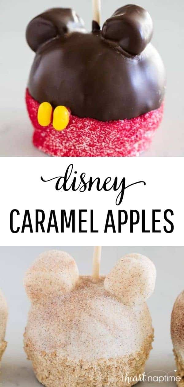 Disney Apple Pie Caramel Apples - I Heart Naptime